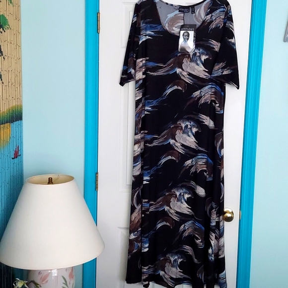 Attitudes by Renee | Dresses | Attitudes By Renee Como Jersey Dress ...